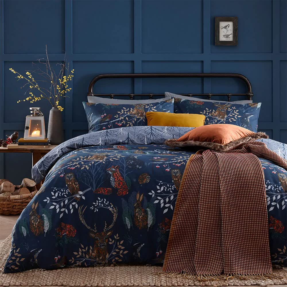furn. Forest Fauna Duvet Cover Set, Emerald, Super King