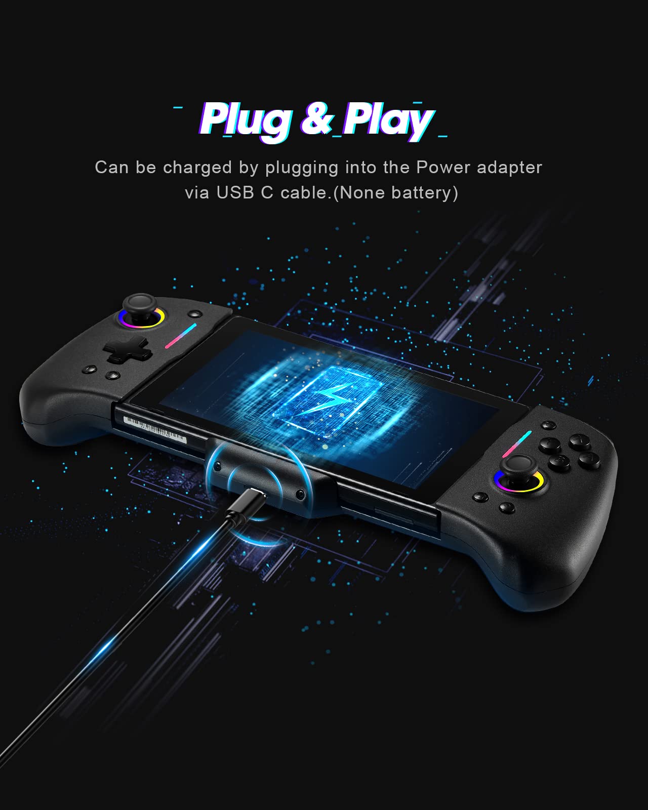 binbok Switch Controller Compatible with Switch/OLED, Joypad Controller Replacement