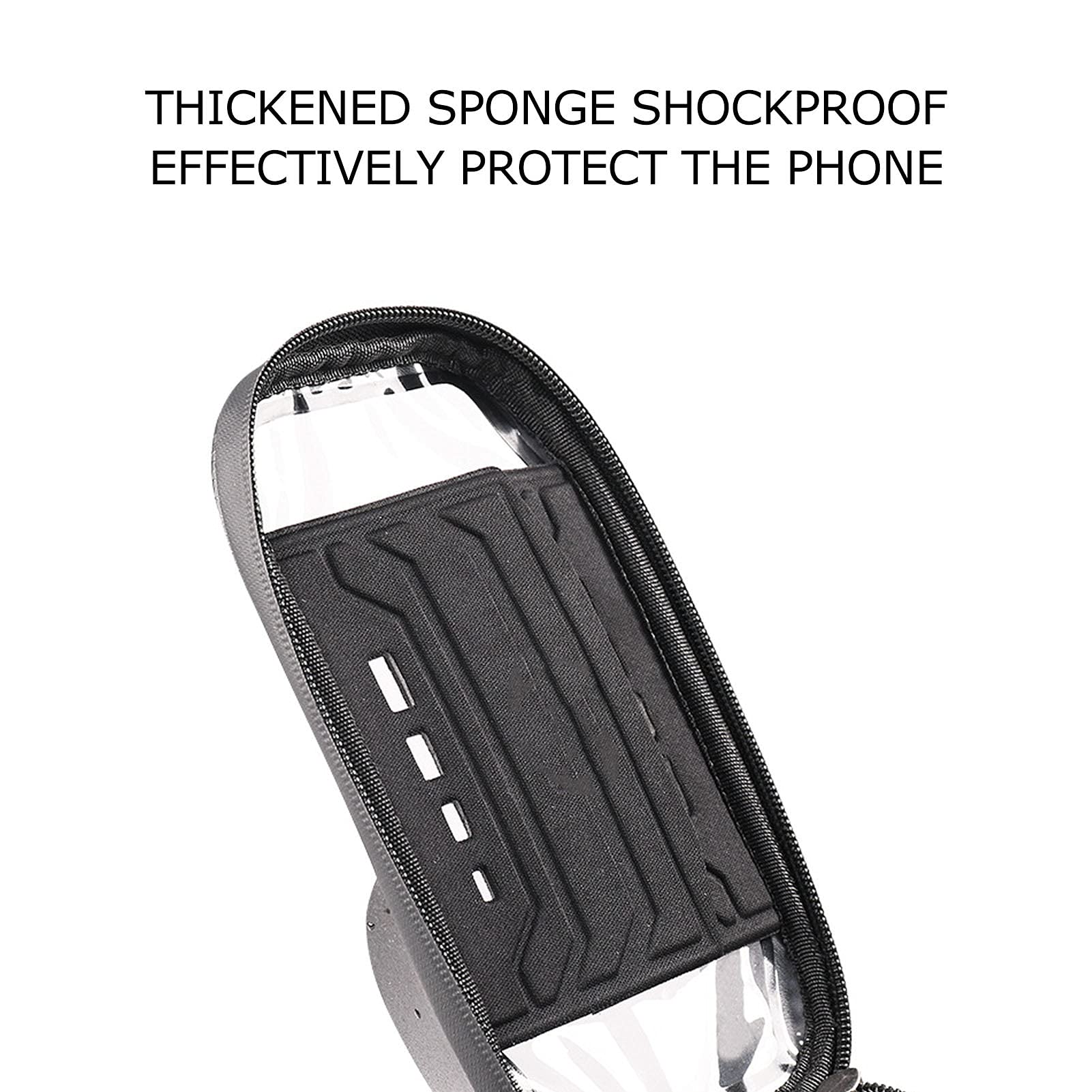Boxwizard Bicycle Bag Waterproof Mountain Road Bicycle Front Frame Tube Saddle Bag Touch Screen Phone Holder for Outdoor Sports Cycling