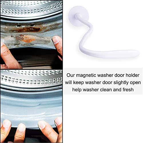 Front Load Washer Door Prop, Magnetic Washing Machine Door Holder, Keep Washer Door Open, Flexible Prop Fits Most Washing Machines