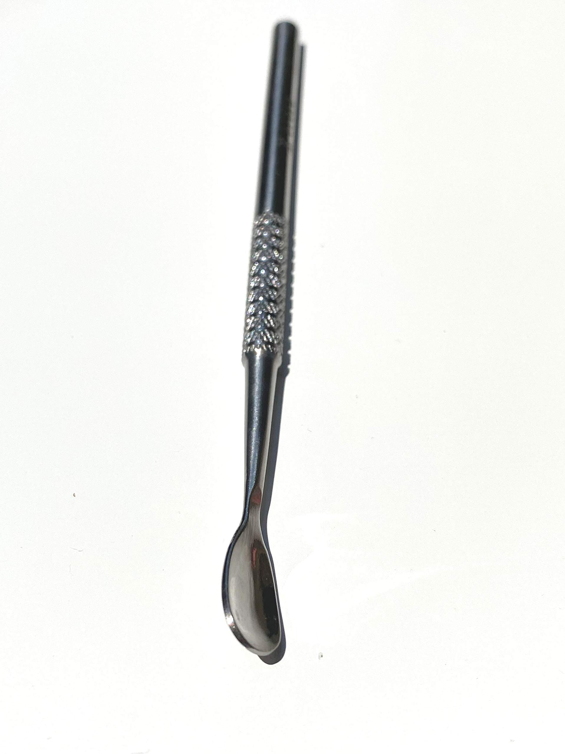 Surgical Stainless Steel Spoon- 5 Inches Long Strong Surgical Stainless Steel Spoon - Ridged Handle For Proper Grip - Powder Spoons