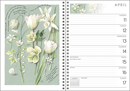 Marjolein Bastin Nature's Inspiration 2022 Monthly/Weekly Planner Calendar