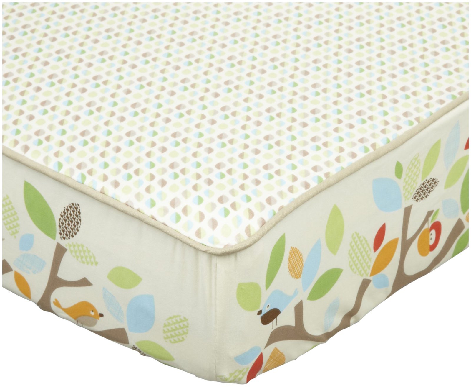Skip Hop Baby Treetop Friends Complete 4-Piece Crib Sheet Set, Dots, Multi