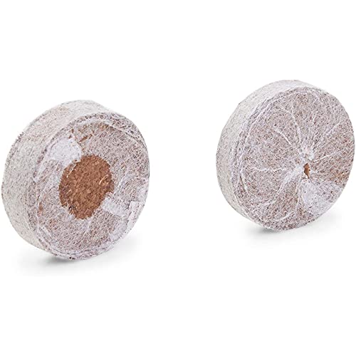 Coco Coir Pellets, Soil Disks Wrapped in Non-Woven Fabric (1.5 in, 36 Pack)