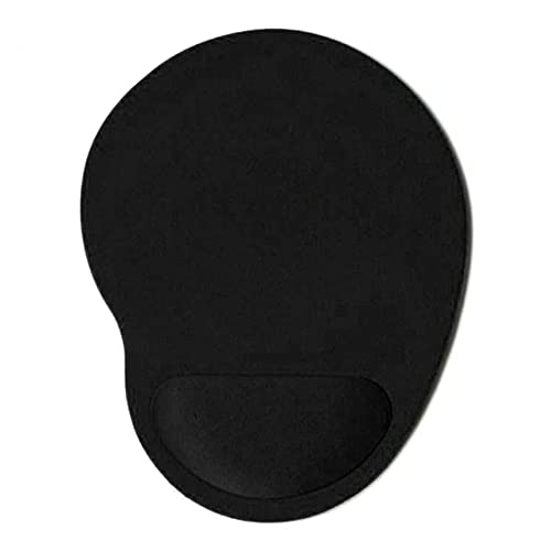 Ergonomic Computer Mouse Pad with Wrist Rest Support, Gaming Mouse Pad Non-Slip Base for Home Office Working Studying(Black)