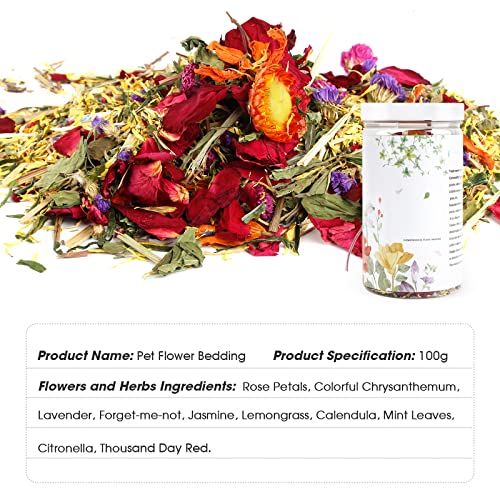 Hamster Bedding- Handmade Natural Flower Guinea Pig Bedding - for Squirrels, Guinea Pigs, Rabbits, Chinchillas, Prairie Dogs, Degus, Hamsters, Gerbils & Other Small Pets