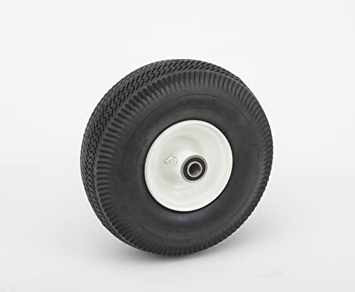 Lapp Wheels 4.10/3.50-4 Heavy Duty Pneumatic Tire Wagon/Hand Truck/Dolly cart/Mower Replacement,2 Pack
