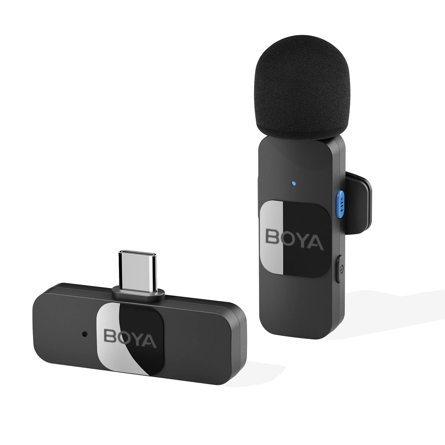 BOYA USB-C Wireless Lavalier Microphone Vlog, BY-V10 Lapel Microphone System, for USB-C Devices, Tablets, iPad, PC Computers, Samsung, Google Pixel, Xiaomi