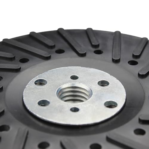 BHA Angle Grinder Ribbed Backing Pad for Resin Fiber Disc, 5" x 5/8"-11
