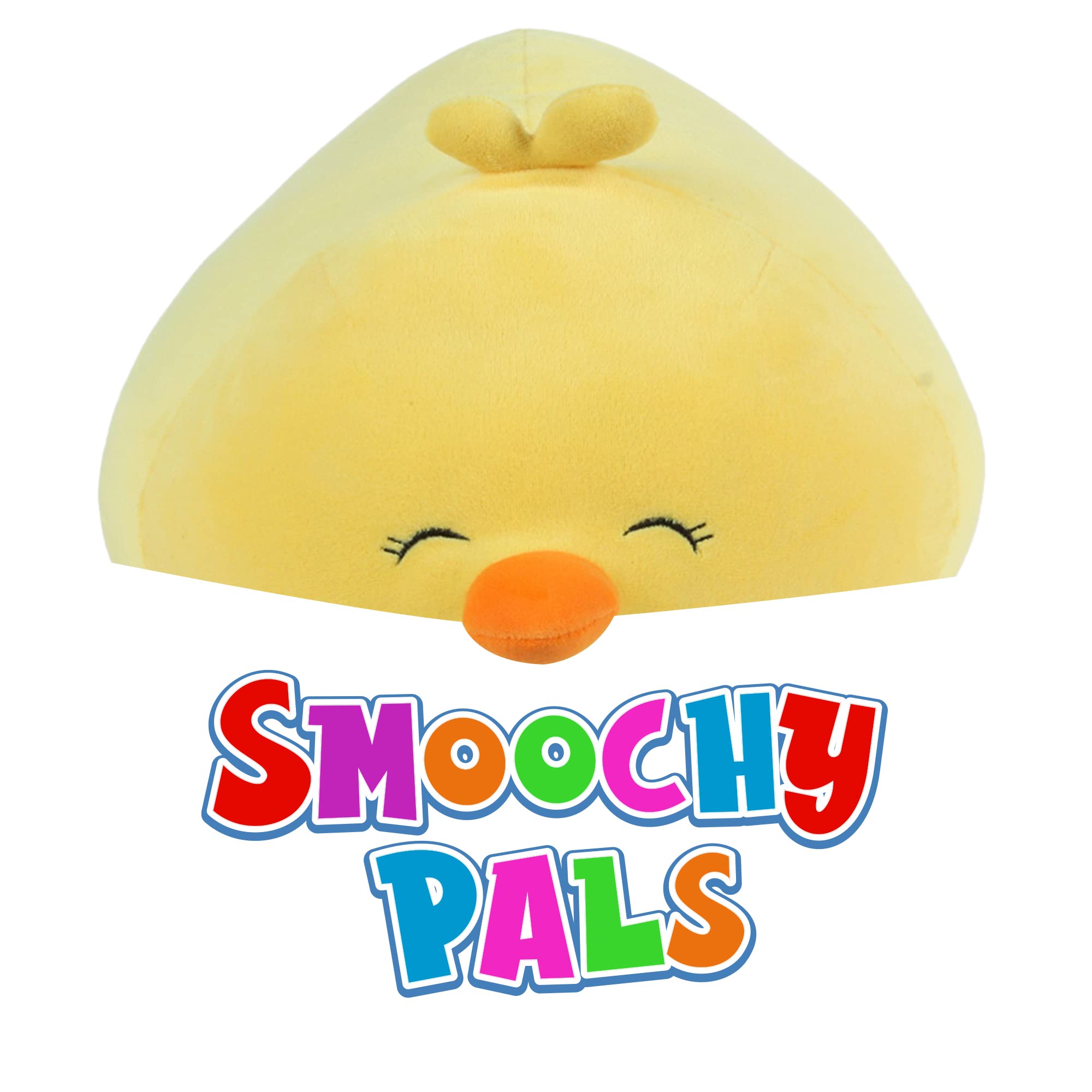 Linzy Plush 15" Smoochy Pals Yellow Chick, Ultrasoft Stuffed Animal Plush Toy, Cute Squishy Hugging Plush Pillow, for Kids, Kawaii