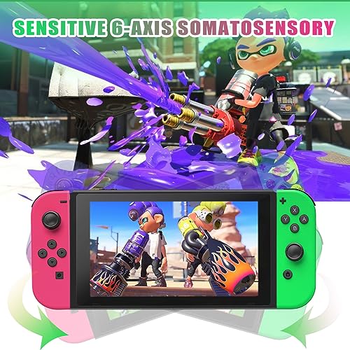 DILITT Gamepad Controllers for Nintendo Switch,Left Right Controller Replacement for Switch/Lite/OLED,Switch Controllers Gamepad Supports Screenshot/Wake-up Function/Motion Control(HL)