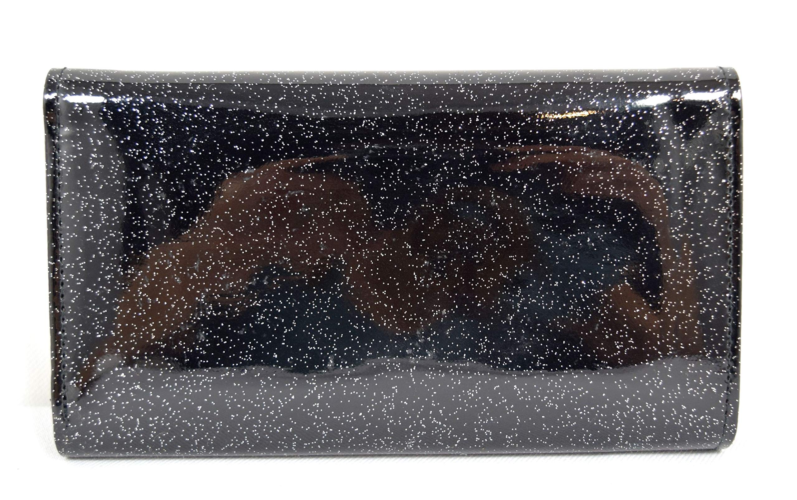 Liquorbrand Bonneville Glitter PVC with metal chevron logo Wallet