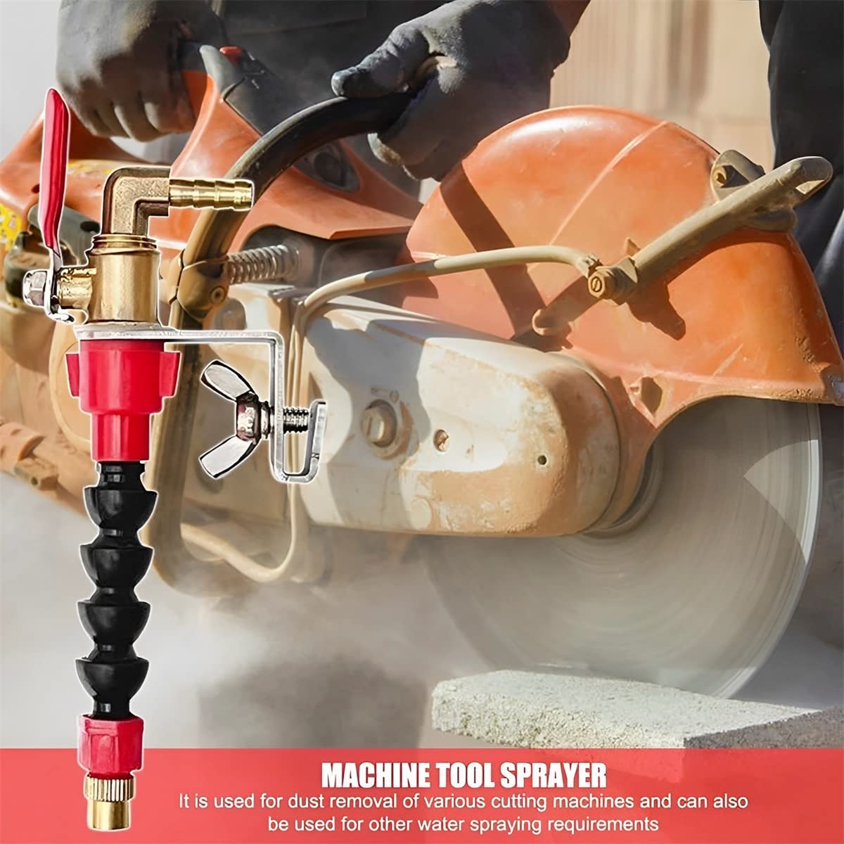 wlpxavz Dust Remover Water Sprayer for Cutting Machine, 2023 New Marble Brick Tile Cutting Machine Grinder, High-Speed Dust Remover Water Sprayer for Cutting Machine (32.8 Ft Water Pipes), BTAEA-75E