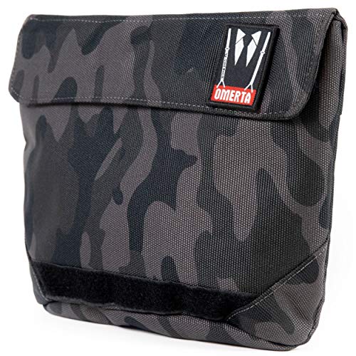 DIME BAGS Omerta Collector Carbon Filter Bag | Carbon-Lined Pouch with Activated Carbon Technology and Dual-Velcro Seal (9 Inch, Camo)