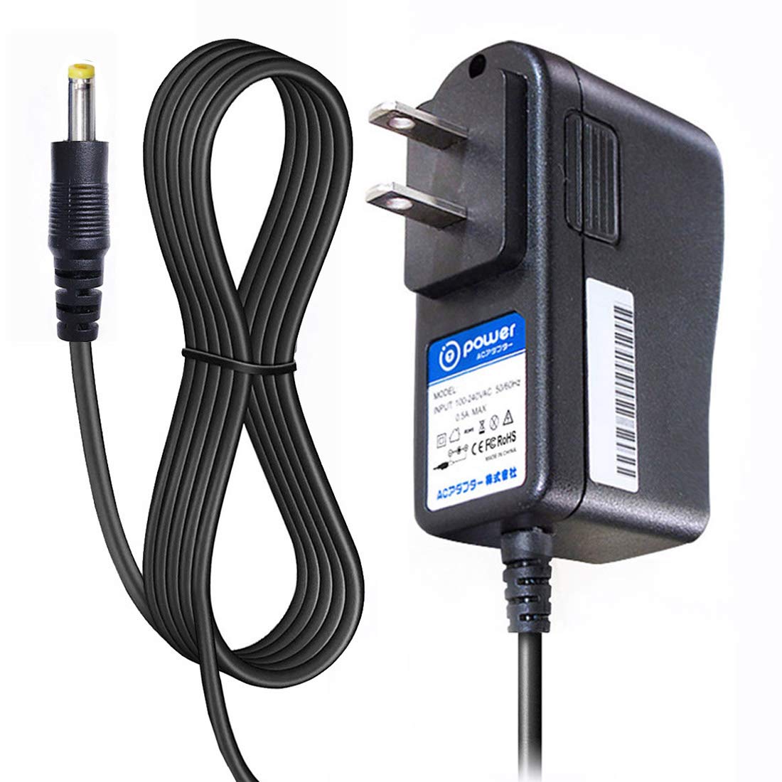T POWER 6.6ft Long Cable Adapter for Use with IOMEGA RPHD-U EGO External Hard Drive AC,DC Adapter Charger Power Supply Plug Cord