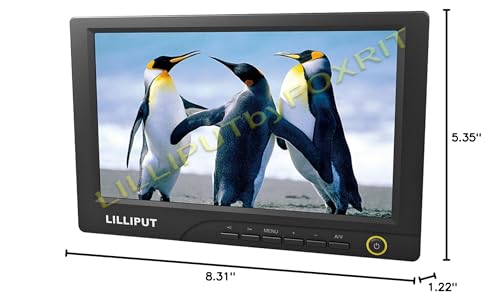 LILLIPUT 8" 869gl-80np/c Vga Monitor with Dvi and Hdmi Input by Viviteq INC (No-Touch,no Battery Included)