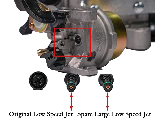 JMCHstore Performance Carburetor W/Replaceable Main Jet For Monster Mega Moto MM80 MMB105, Carb for Coleman RB100 Mototec 105cc, Motovox MBX10, Baja DB30 97cc, Phatmoto Gas Bike Lifan 79cc Engine