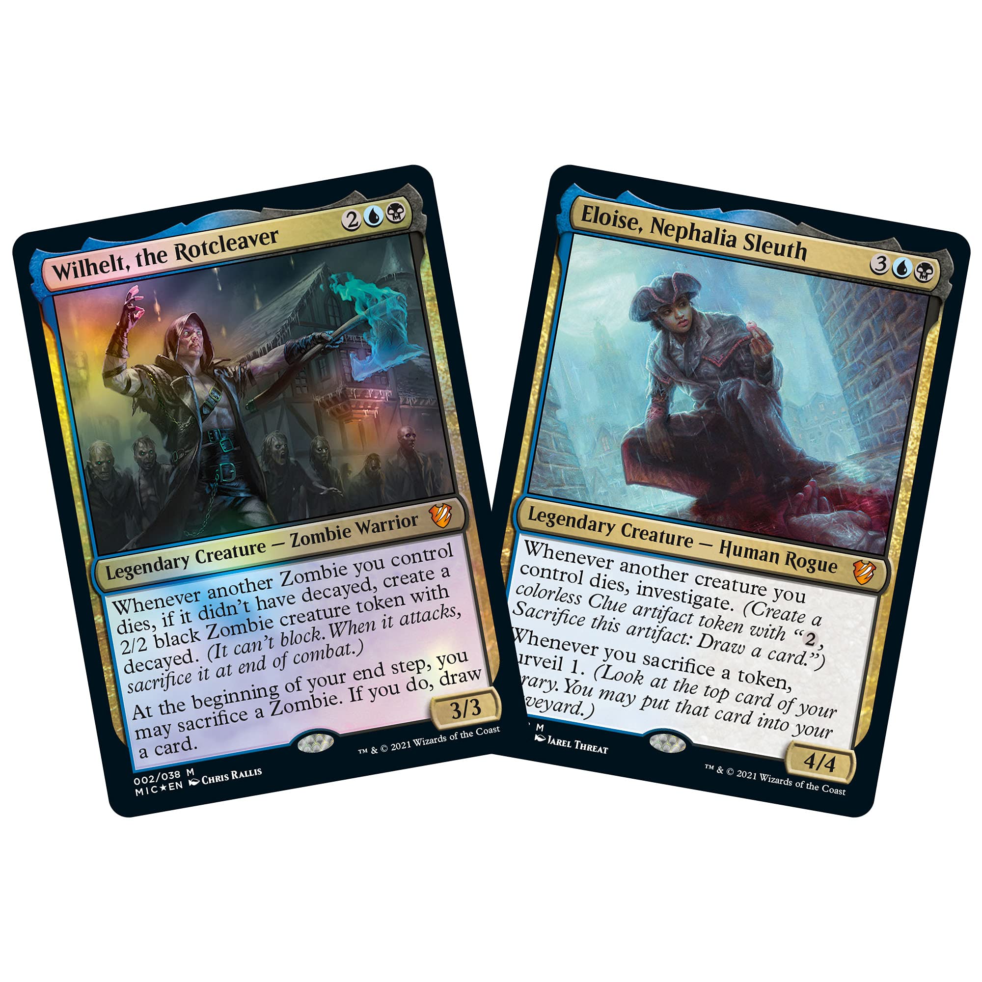 Magic: The Gathering Innistrad: Midnight Hunt Commander Deck – Undead Unleashed (Blue-Black) | Minimal Packaging Version
