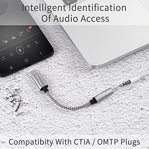 Glotao USB C to 3.5mm Adapter for Samsung S21 Ultra, Galaxy S20 Headphone Adapter USB C to Aux Audio Dongle Cable Cord for Galaxy S20 Note 20 Ultra S20+ Note 10+, Google Pixel 5 4 3 XL