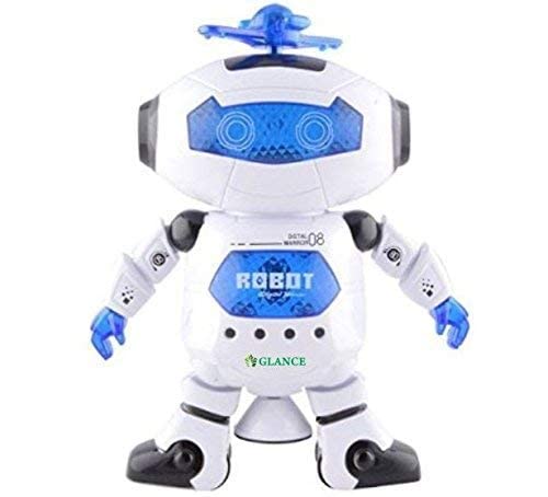 Happy Child Best Musical and Naugty Dancing Robot - 3D Lights and Very Attractive Musical Robot for Kids