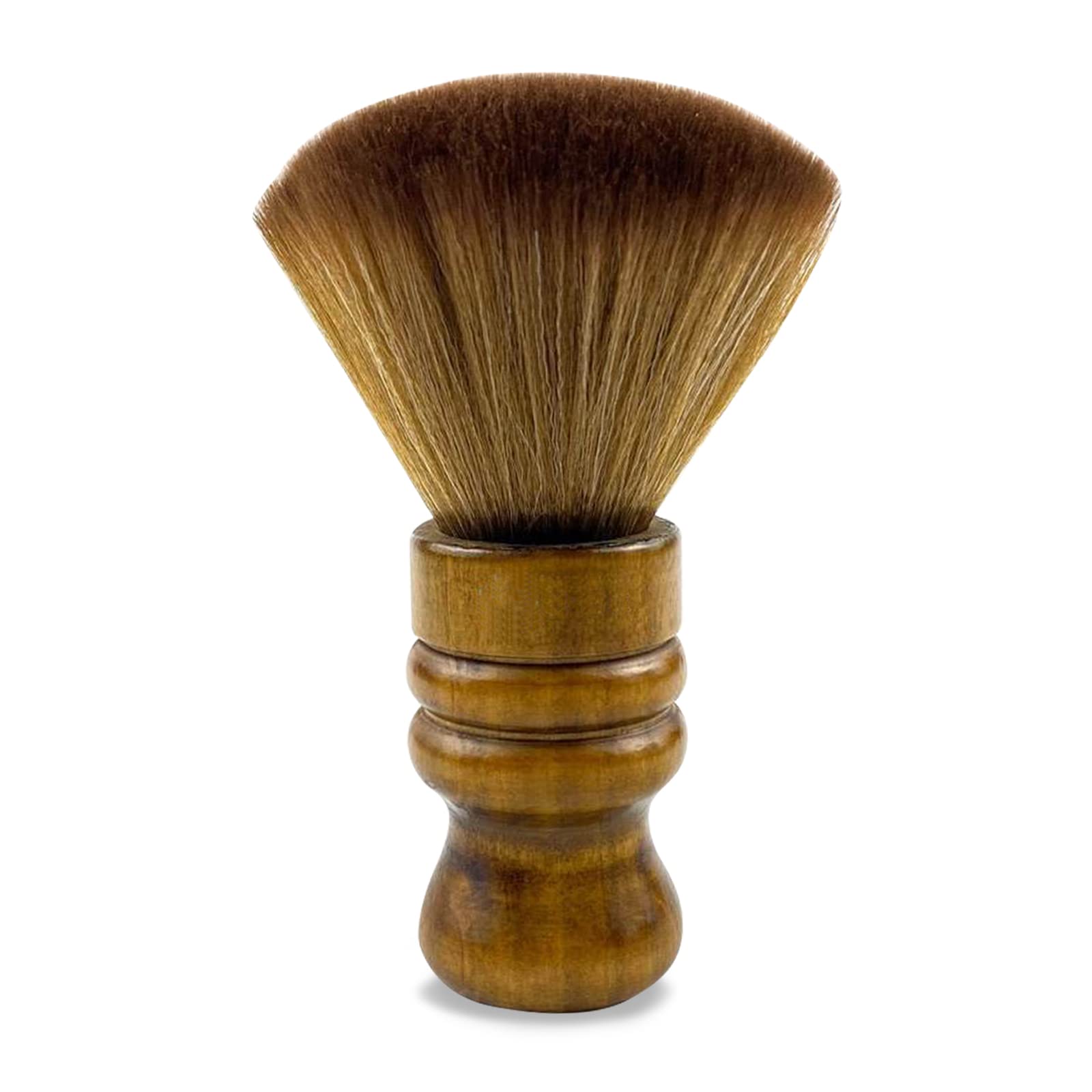 G. S. I. Professional Neck Hair Duster | Barber Brush | Barber Supplies | Professional Barber Accessories | Hair Styling Tools | Brown Hair Brush | Single Pack 14 x 4.5 cm