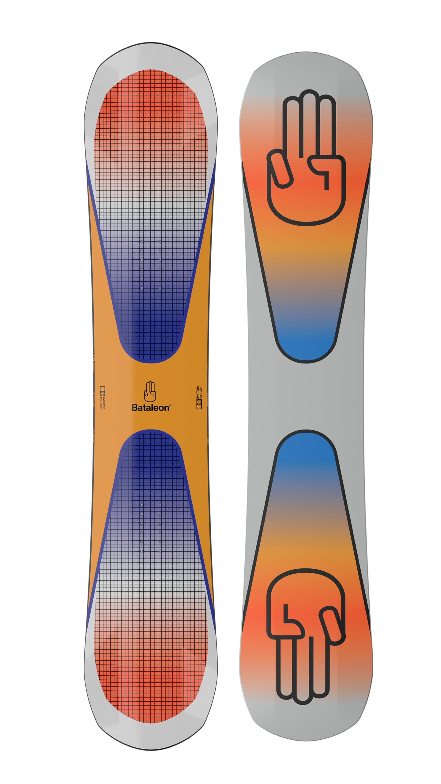 Bataleon Mens Evil Twin Snowboard - 2023 Size 151