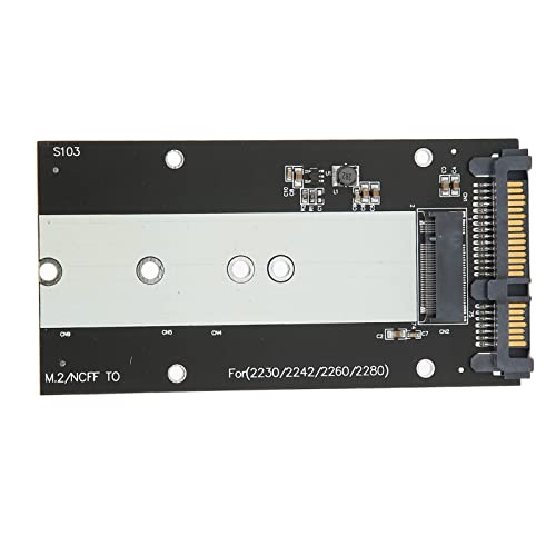 Gaeirt SSD Converter Adapter, Mass Storage Interface SSD Converter Card Easy to Use PCB Material for B Key M.2 NGFF SSD