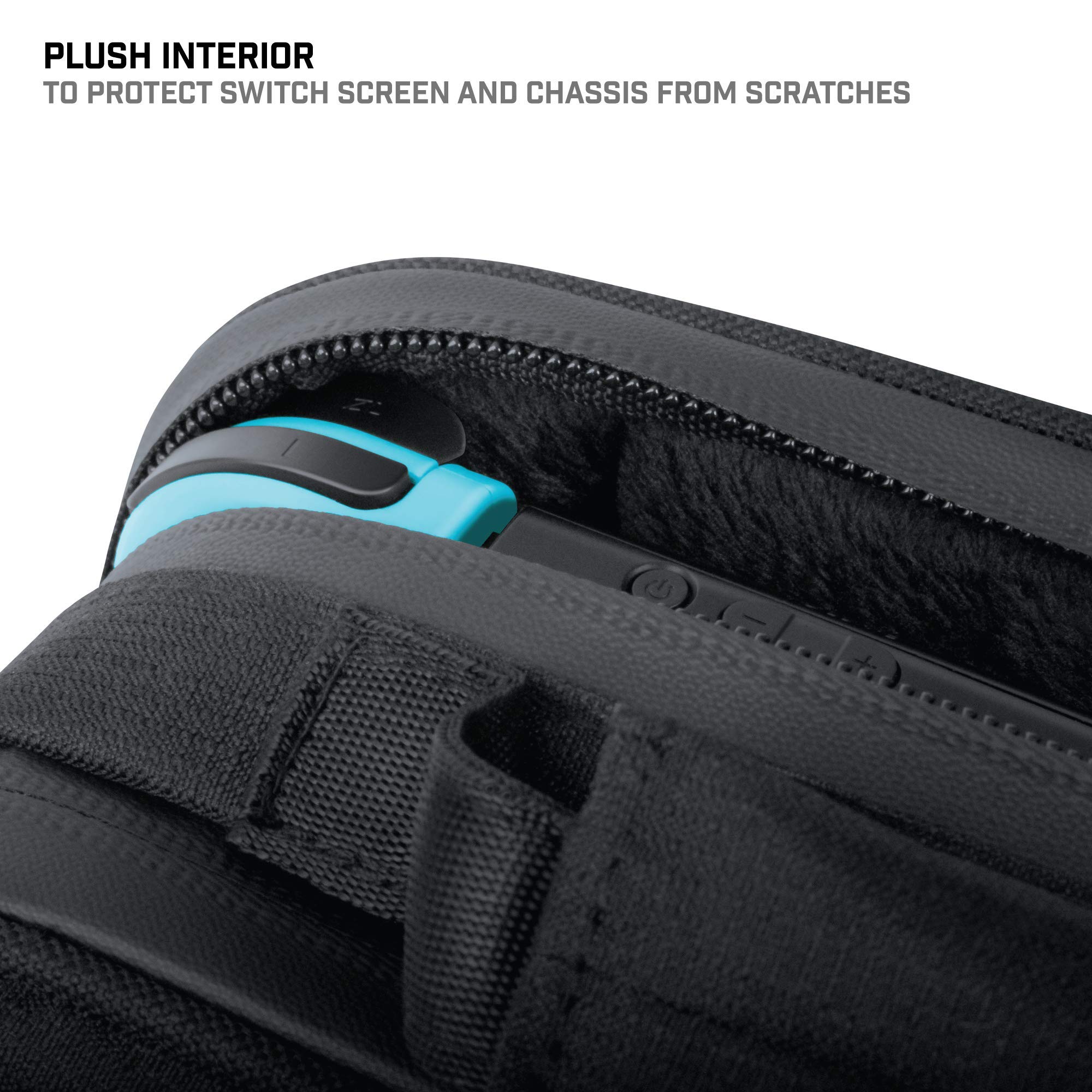 bionik BNK-9030 Commuter Reinforced Tactile Bag for Nintendo Switch and Accessories, Black