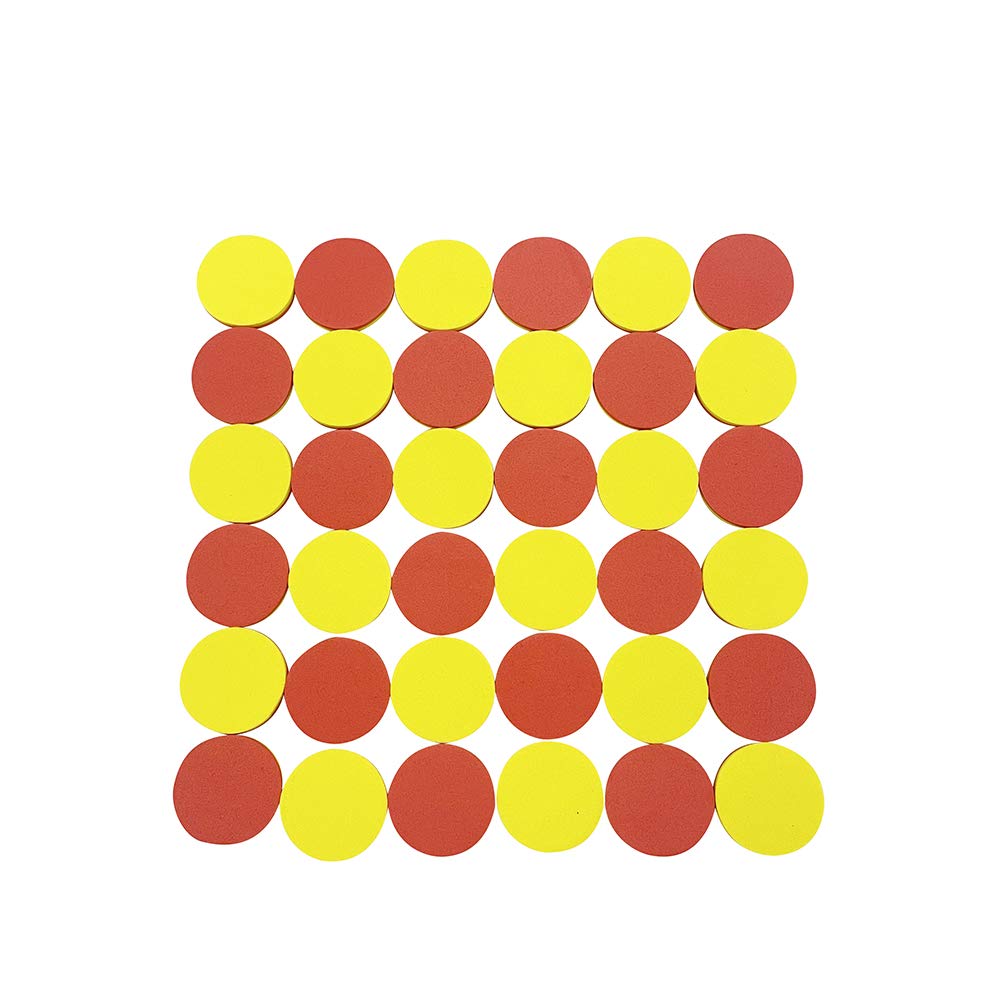 SEETOOOGAMES 1 inch Two-Color Counters, Red/Yellow, Educational Counting, Sorting, Patterning, Grouping & Math Bingo Chips, 400 Pieces