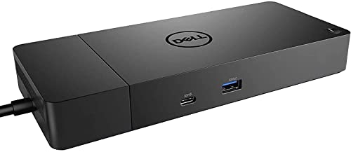 Dell WD19TBS 180W Computer Docking Station (Thunderbolt, USB-C/A, DisplayPort, RJ45 Ports) (210-AZBI) 1-Pack Bundle with Deluxe LCD Screen Cleaning Kit and 6-Electronics Basket Cable Ties