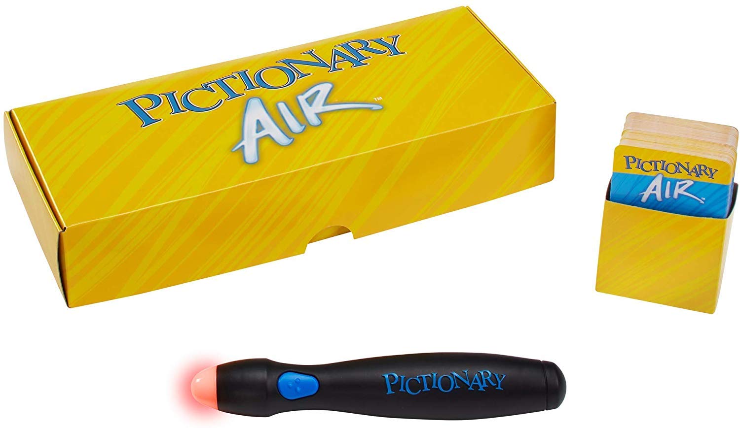 Mattel Games Pictionary Air Family Game for Kids & Adults with Light Pen and Clue Cards, Connect to Smart Devices