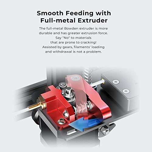Official Creality Ender 3 Max Neo FDM 3D Printer Ender 3 Max Upgraded with CR Touch Automatic Leveling Dual Z-axis Red Metal Extruder 32-bit Silent Mainboard 11.8 x 11.8 x 12.6 Build Volume