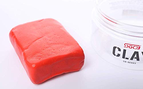 SGCB Pro Car Clay Bar Auto Detailing, 150g/ 5.3oz Moya Heavy Grade Auto Magic Clay Bar Case Jar Cleaner Powerful Grime Contamination Oxidation Remover Iron Powder Bird Droppings Absorption Capacity