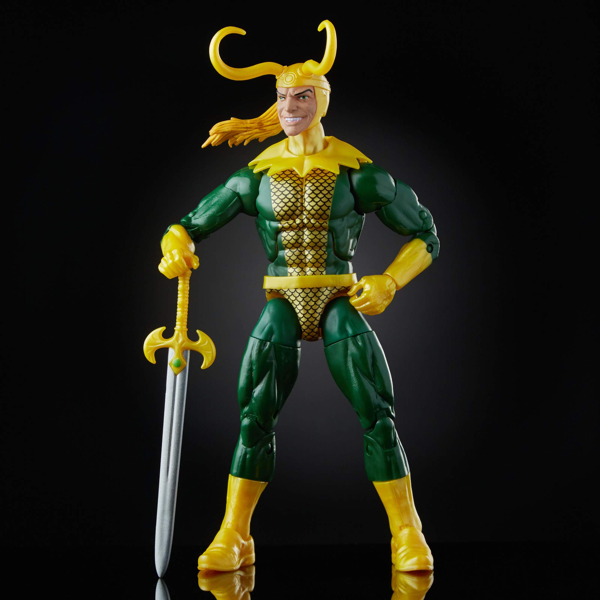 Marvel Legends Series Loki 6' Collectible Marvel Comics Action Figure Toy for Ages 6 & Up with Accessory & Build-A-Figurepiece