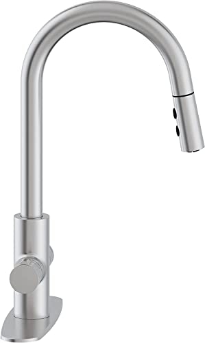 HotMaster 4 in 1 Kitchen Faucet Kit with DigiHot Instant Hot Water Tank, Filter System, Air Gap, Sink Mount Soap Dispenser and Dual Outlet Raised Button Air Switch