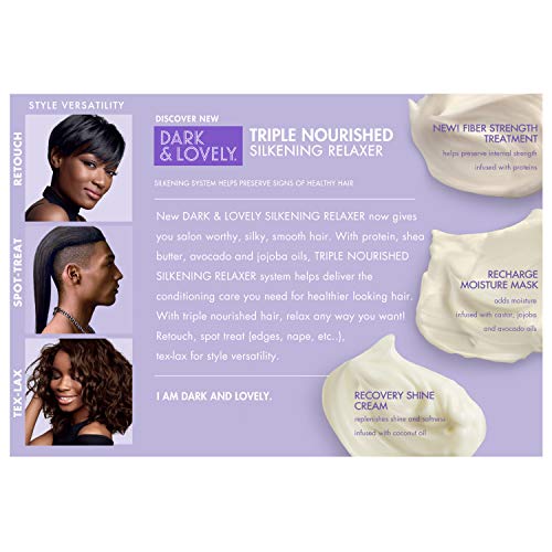 SoftSheen-Carson Dark and Lovely Triple Nourished Silkening No-Lye Relaxer with Shea Butter, Super