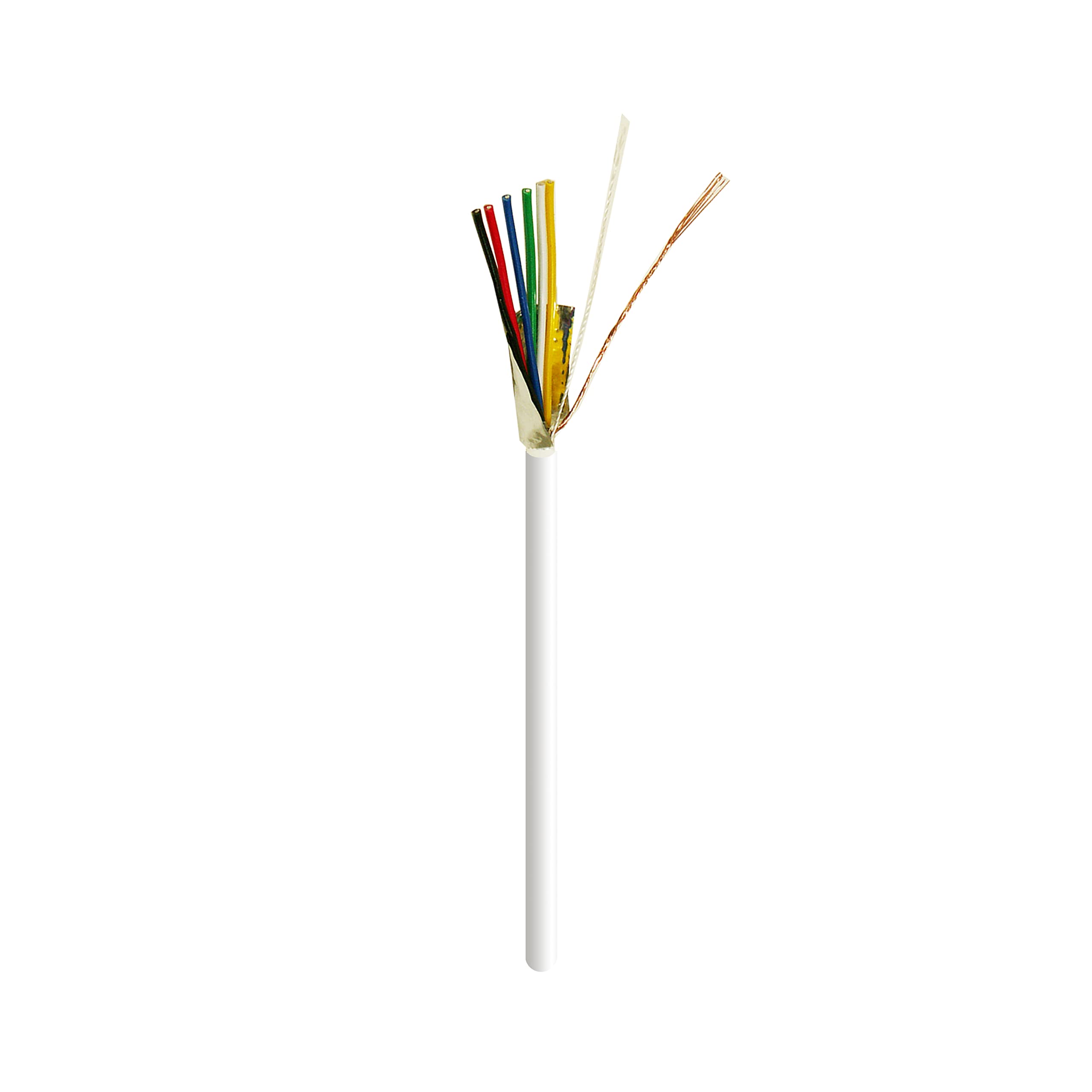 LOGICO Security Wire Burglar Alarm 22/6 Cable 500FT Stranded Shielded White 500'
