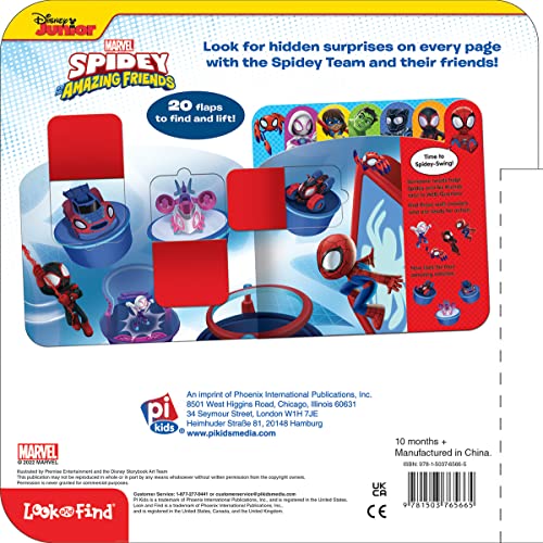Marvel Spidey and his Amazing Friends - Lift-a-Flap Spidey Search! Look and Find Activity Book - PI Kids