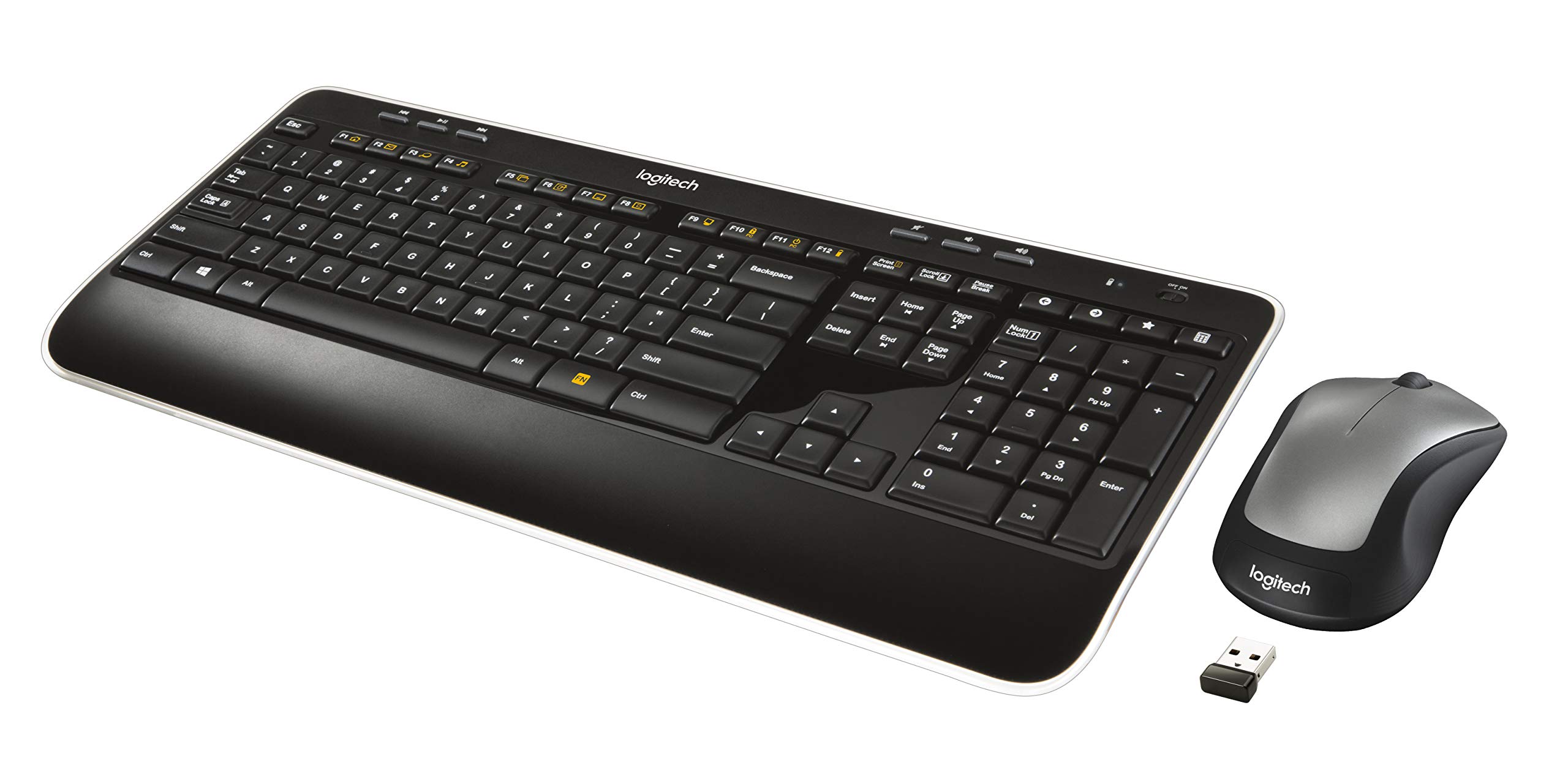 Logitech MK520 Wireless Keyboard and Mouse Combo — Keyboard and Mouse, Long Battery Life, Secure 2.4GHz Connectivity