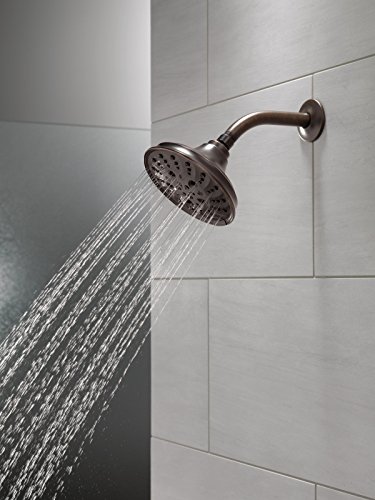DELTA FAUCET -faucet 52669-RB H2Okinetic 5-Setting Raincan Shower head, Venetian Bronze