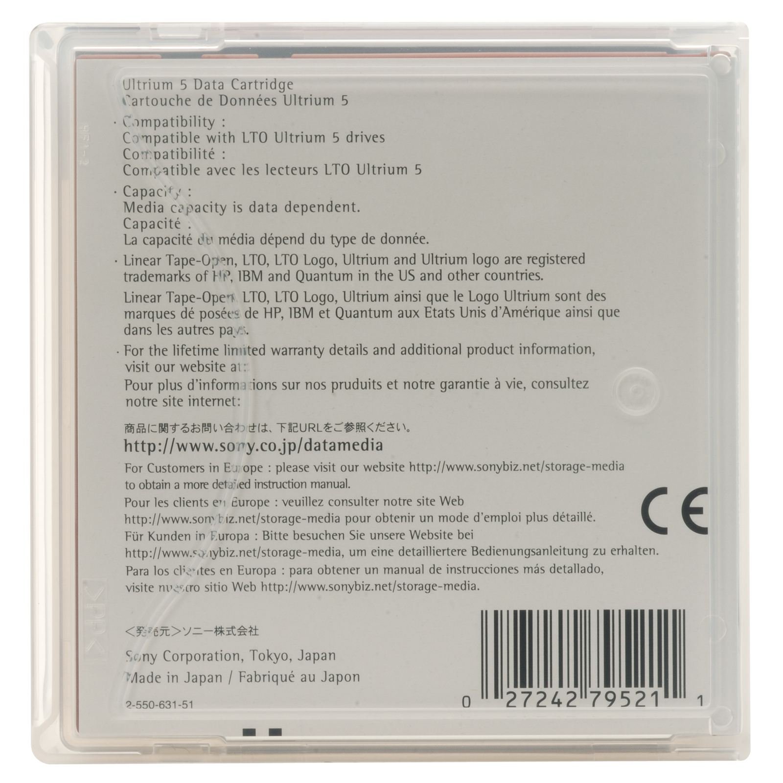 Sony LTX1500G Data Cartridge