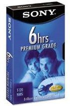 Sony T-120VR Video Premium Grade VHS Blank Tapes - 120 min 2-Pack