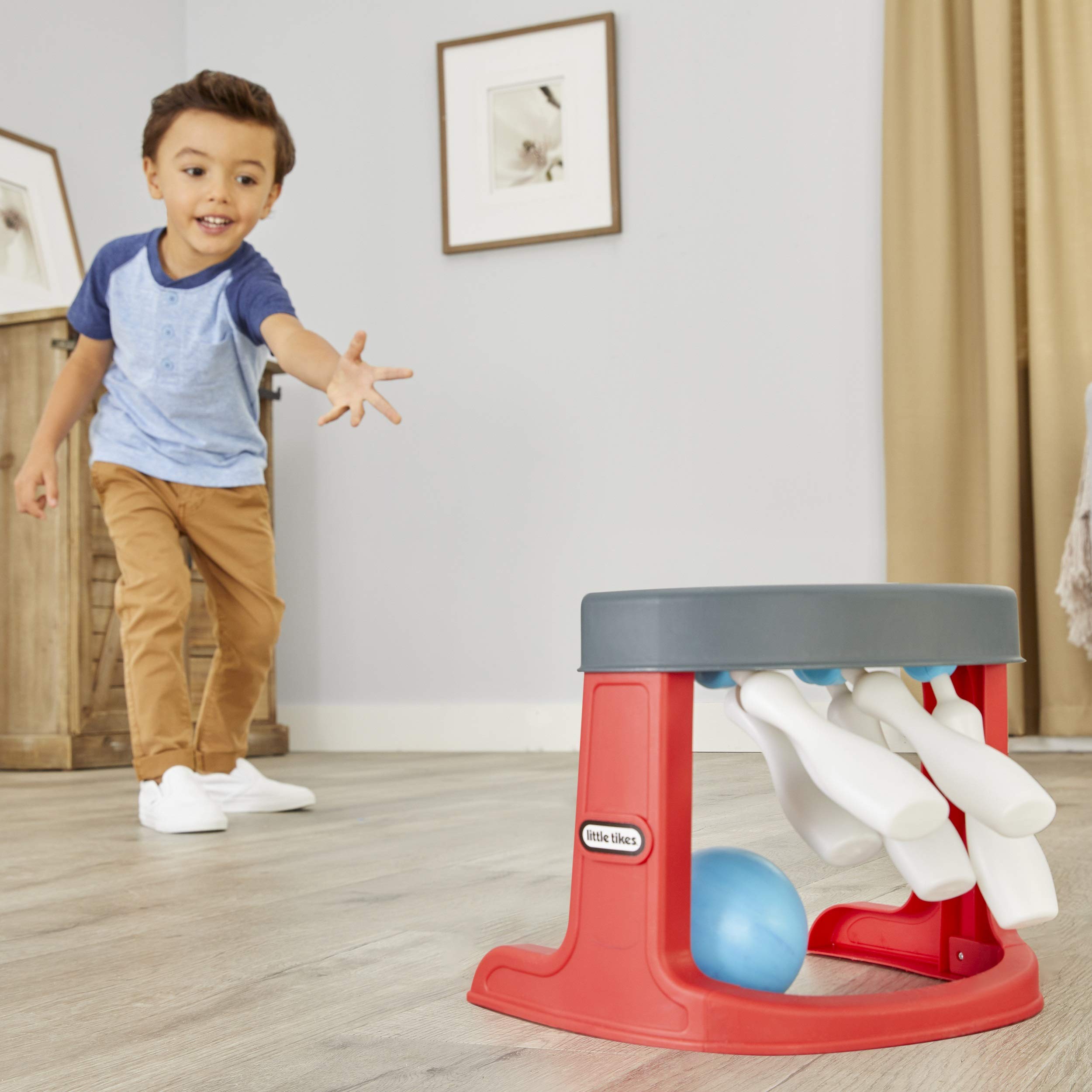 Little Tikes My First Bowling 6 Pin Set with Easy Reset for Kids Ages 2-5 Years Old
