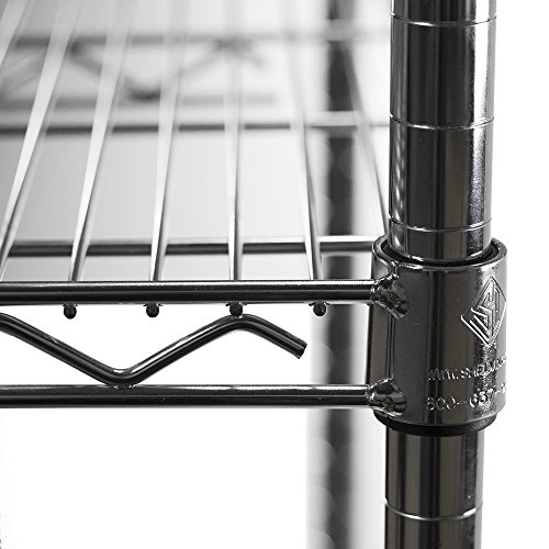 Shelving Inc. 24" d x 30" w x 72" h Chrome Wire Shelving with 5 Shelves