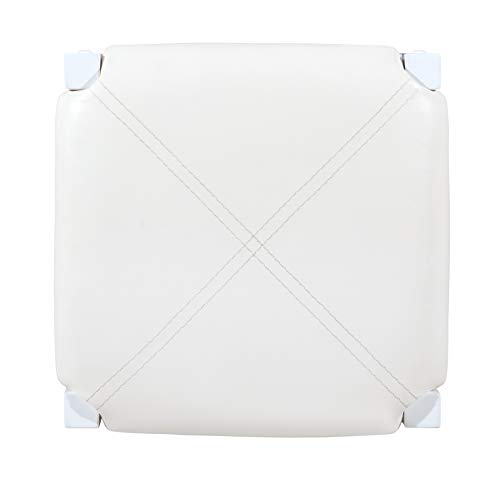 Linon White 3 Piece Faux Marble Tavern Set