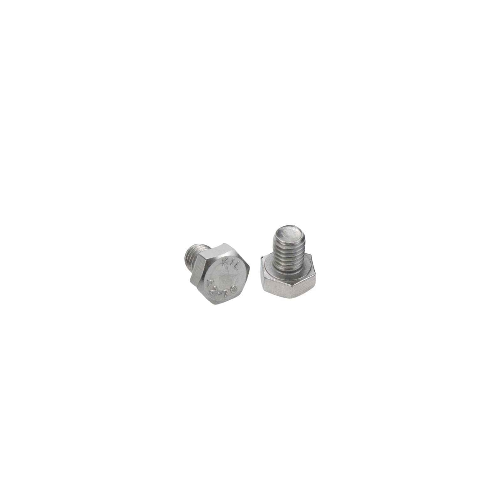 Dahszhi M8x10 Hex Bolts Stainless Steel Hex Head Screw Bolts,Screw Pitch 1.25mm Fully Threaded Hex Tap Bolts 20Pcs