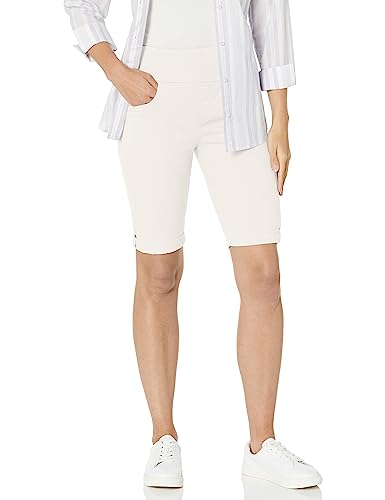 Gloria Vanderbilt Women's Amanda Pull On Bermuda Short, Vintage White