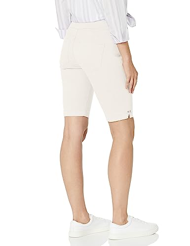 Gloria Vanderbilt Women's Amanda Pull On Bermuda Short, Vintage White, 14 Petite
