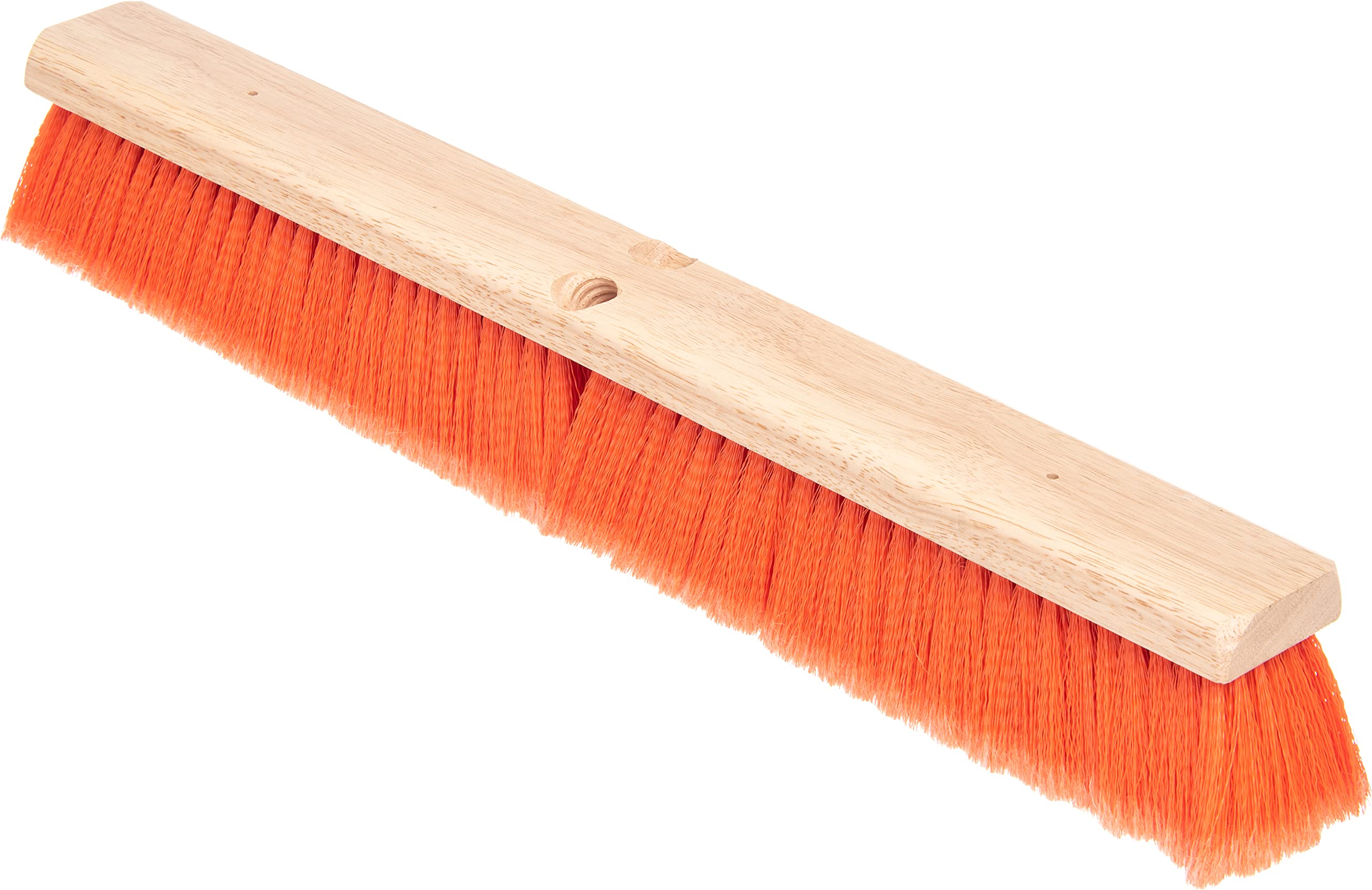 SPARTA 4501424 Flo-Pac Flagged Fine Floor Sweep, Polypropylene Bristles, 24" Block Size, 3" Bristle Trim, Orange