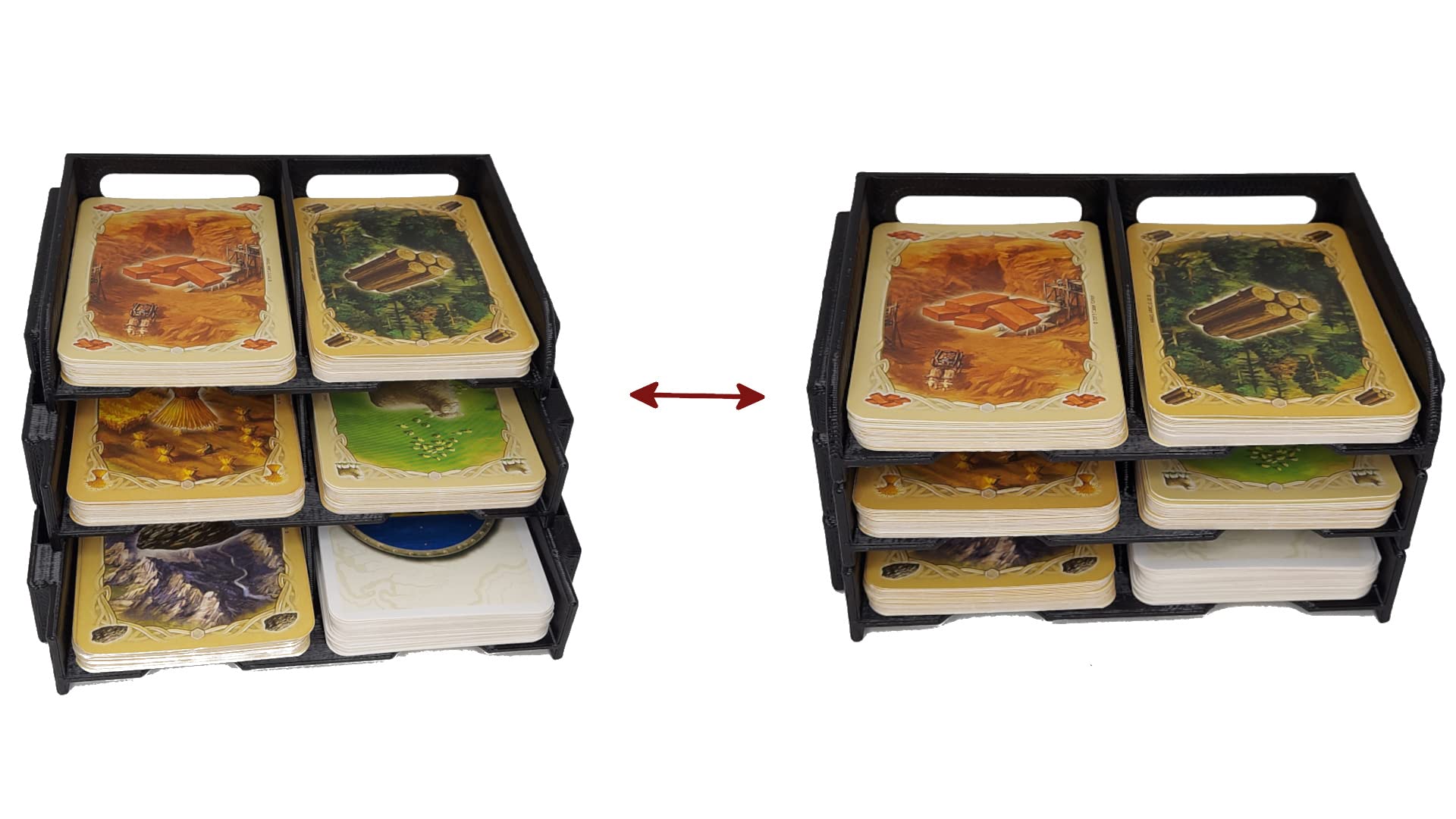 Simit3DPrints Card Tray for Catan Resource Cards - Organizer